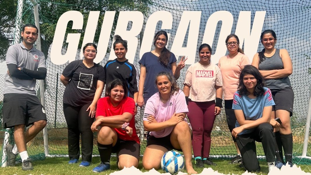GURGAON-SISTERS FOOTBALL SESSION